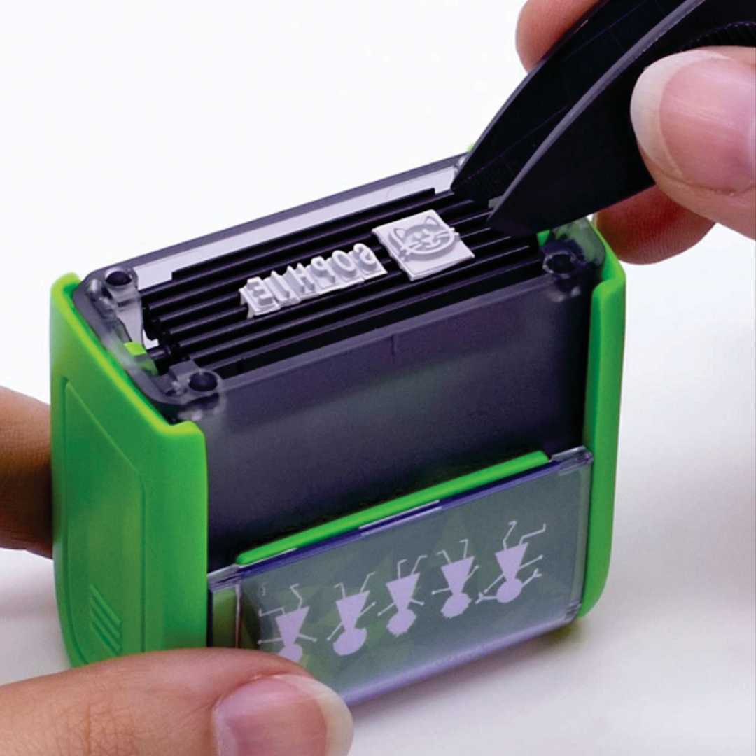 Carimbos Paraíso | Stamp & Stick Carimbo Com Letras Intercambiáveis